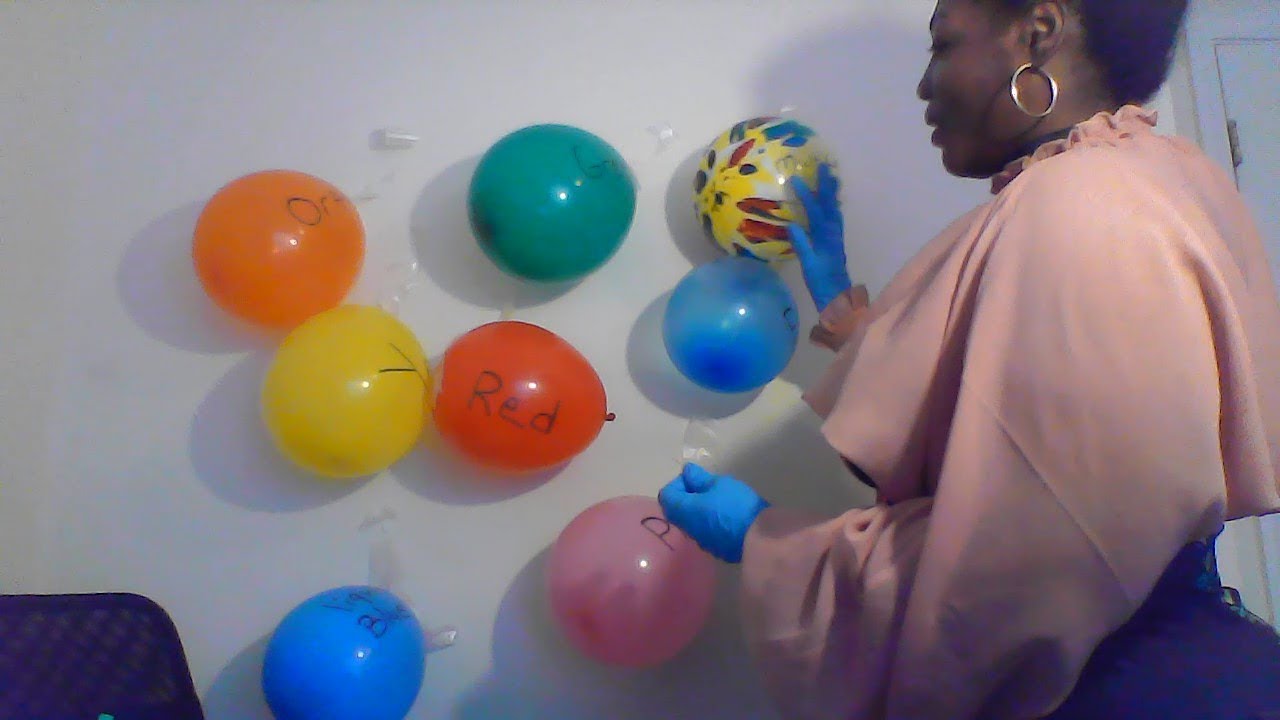 LEARNING HOW TO READ/COLORS AT ANY AGE..BLOWING UP AND POPPING THE ...