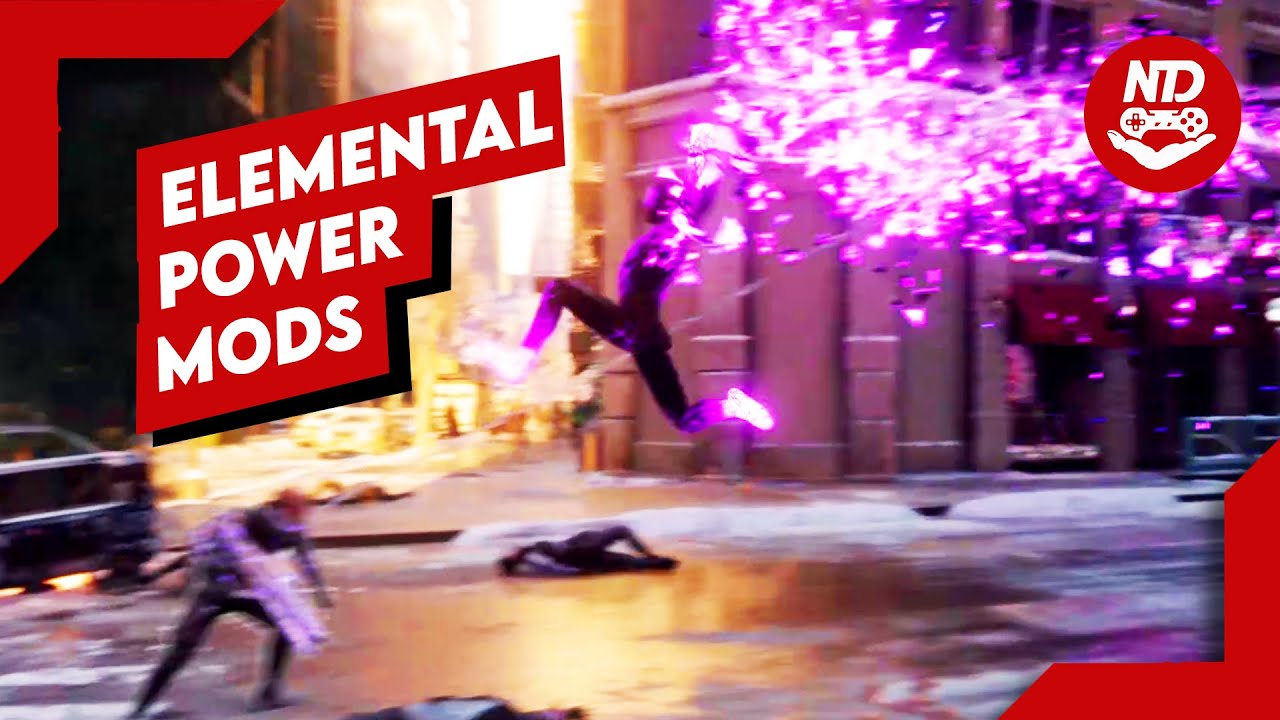 inFamous ELEMENTAL POWER | Spider-Man PC Mods - YouTube