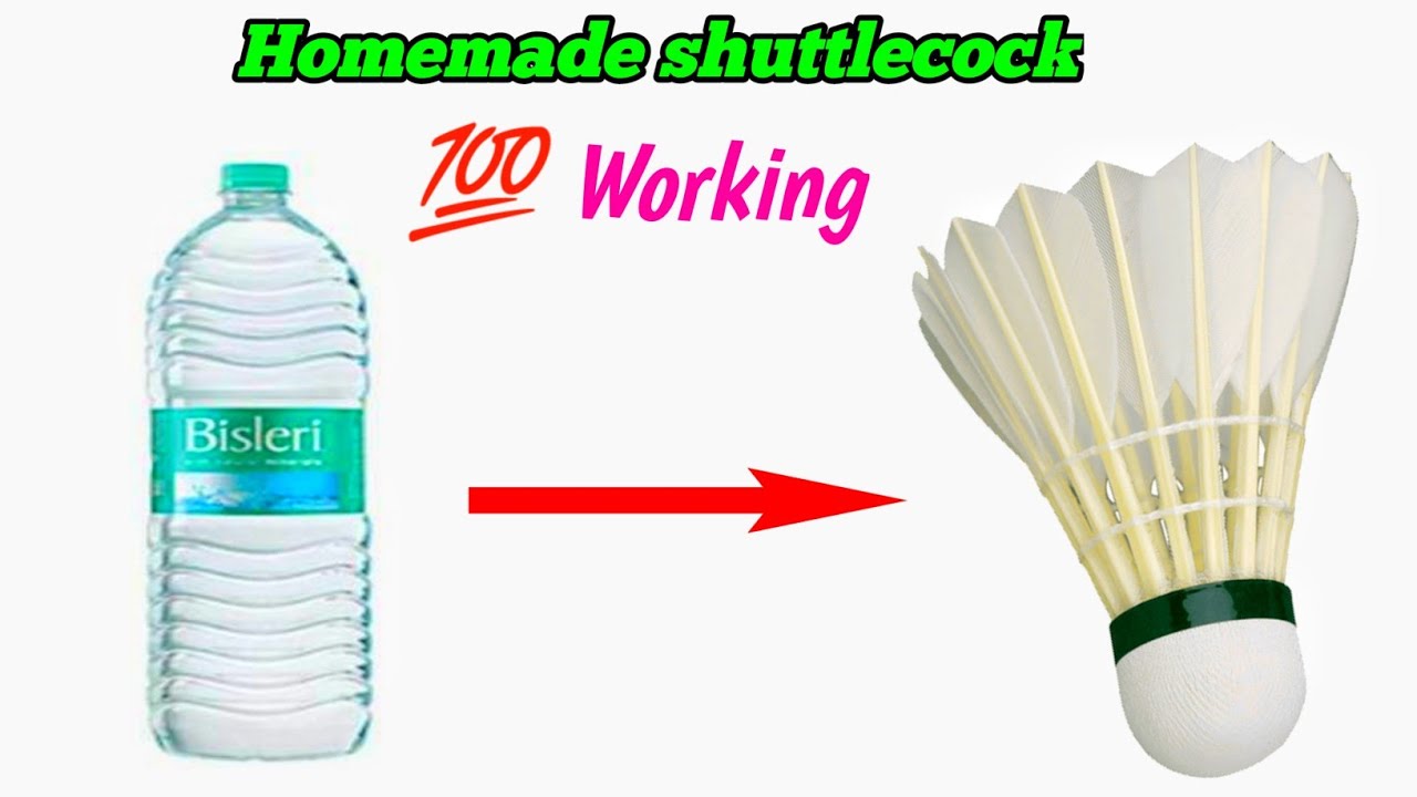 Badminton shuttlecock/ How to make a badminton shuttlecock from plastic ...