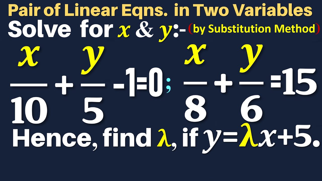 Q42 Find The Solution Of The Pair Of Equations X 10 y 5 1 0 And X 8 y q42-find-the-solution-of-the-pair-of-equations-x-10-y-5-1-0-and-x-8-y
