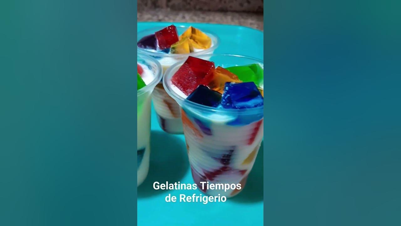 Gelatina De Mosaico En Vaso Youtube