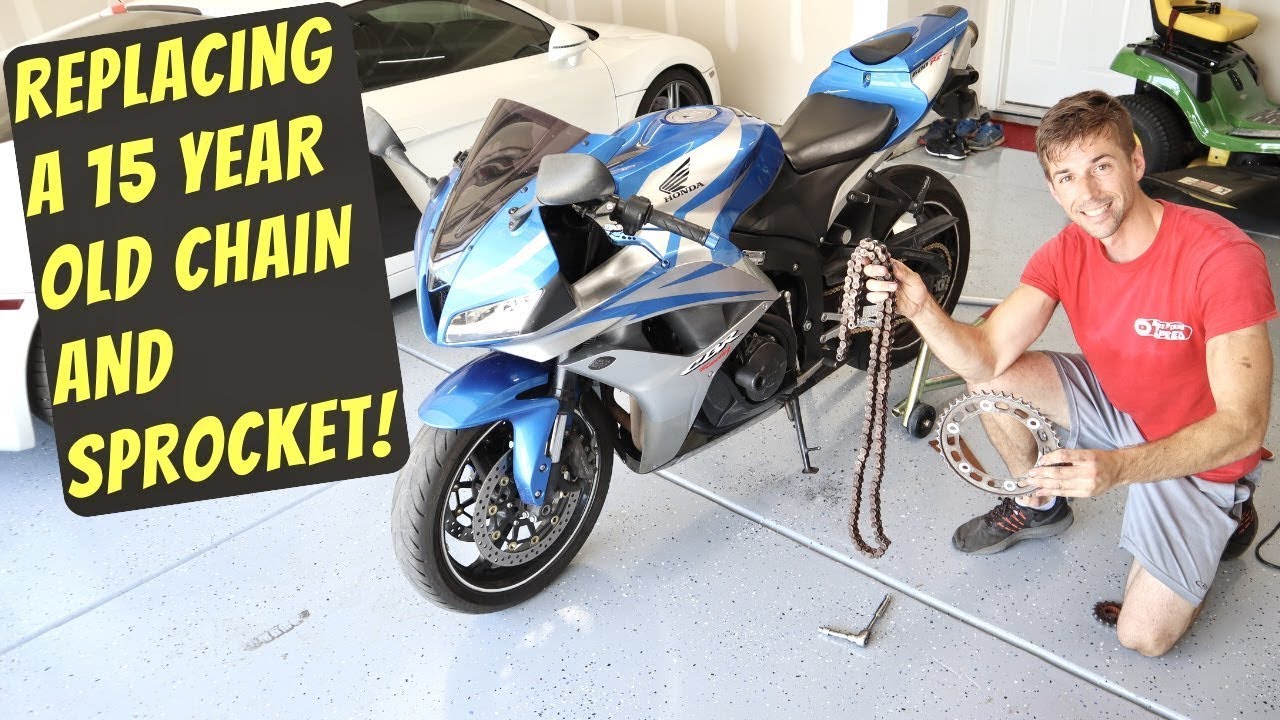 How to Install a Motorcycle Chain, Sprocket and Rivet the Master Link ...