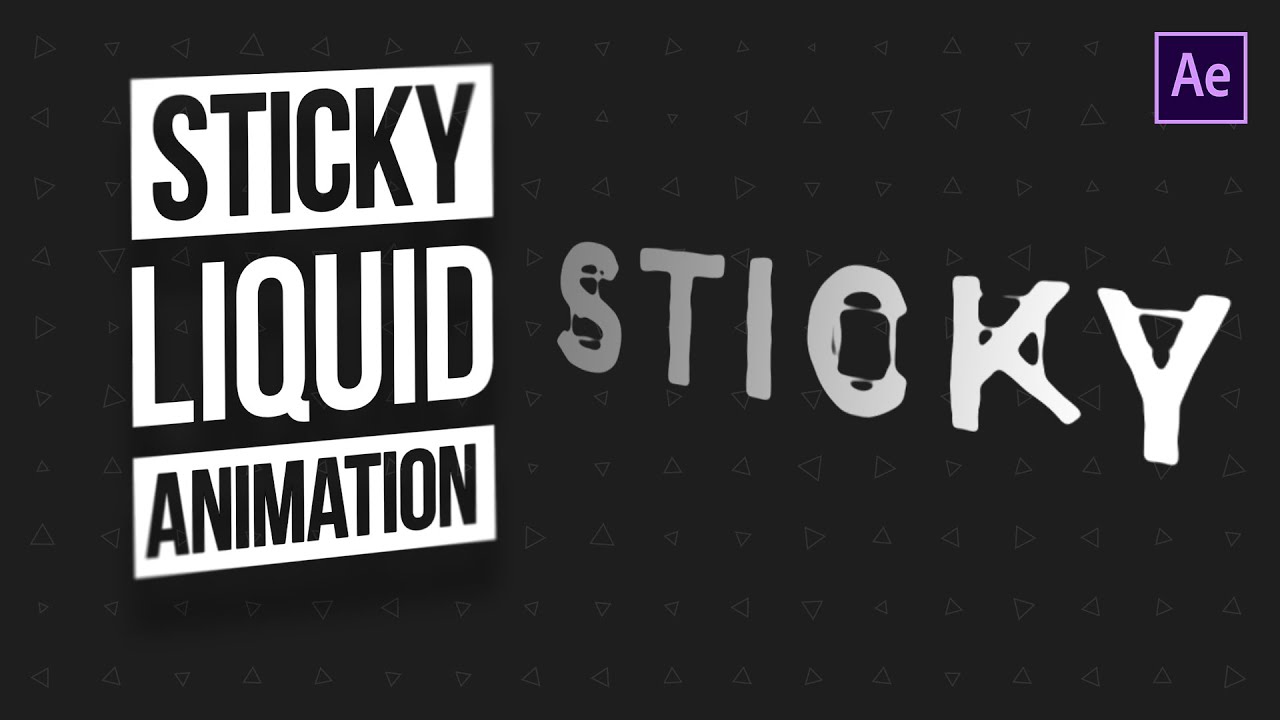 How to make a STICKY LIQUID Morph Animation using ROUGHEN EDGES in ...