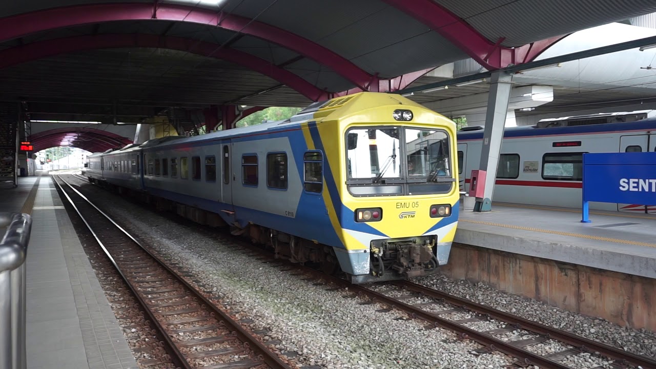 KTM Komuter Jenbacher Transport Class 81 EMU Set 05 departing at Sentul ...