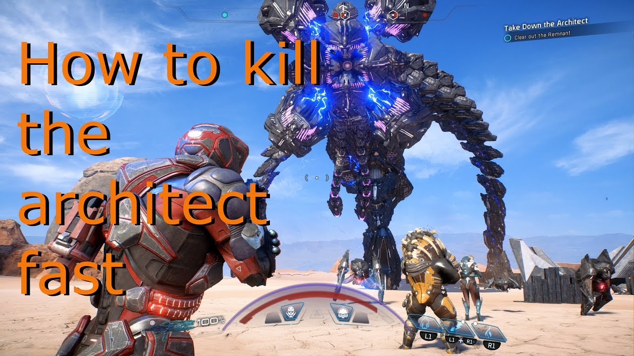 Mass Effect Andromeda | How to kill the Architect fast! | PS4 Pro - YouTube