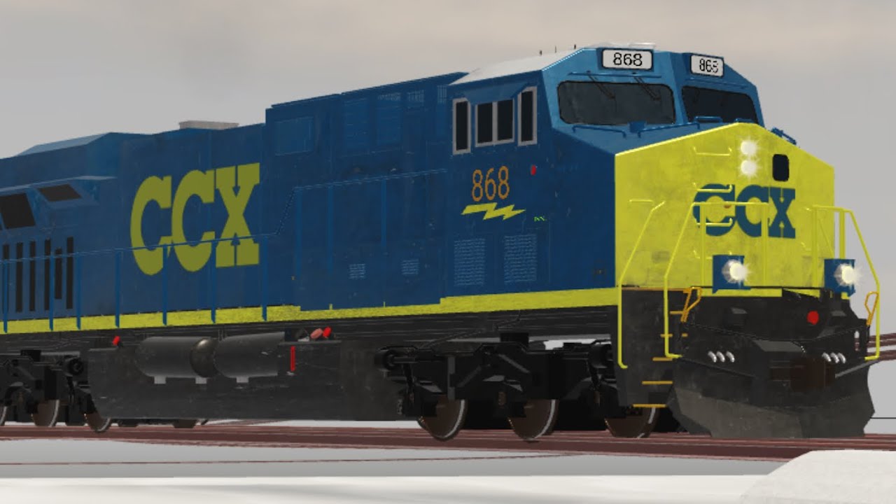 CSX freight trains at (somewhat) speed (Roblox edition) - YouTube