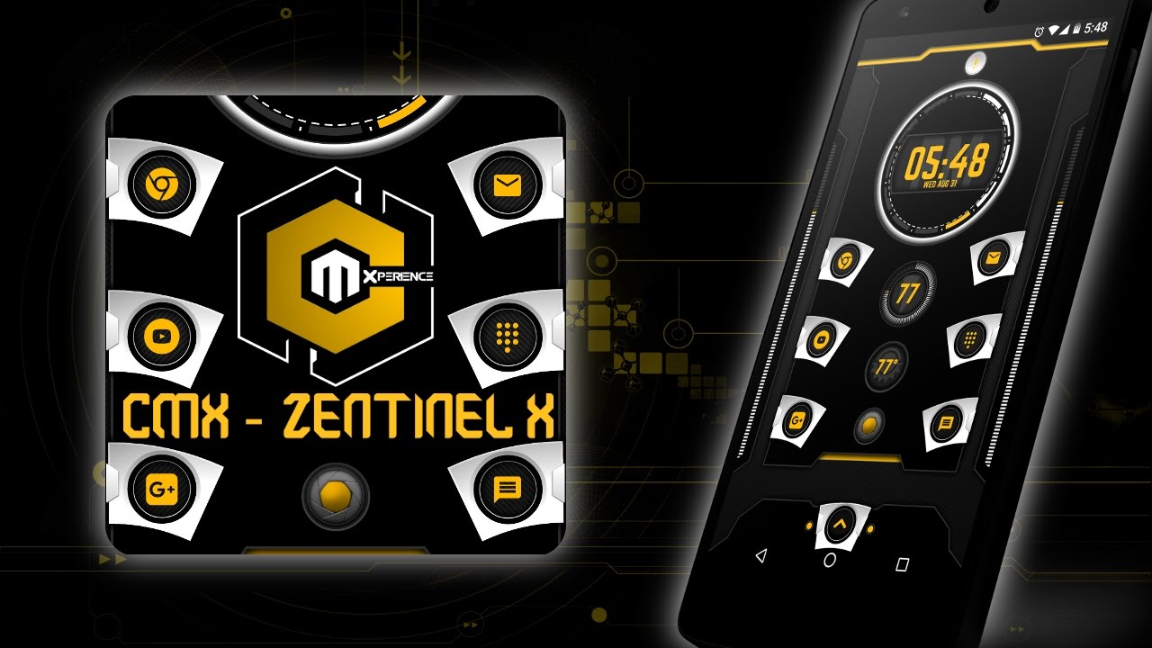CMX - Zentinel X for KLWP | Theme (Android Customization) - YouTube