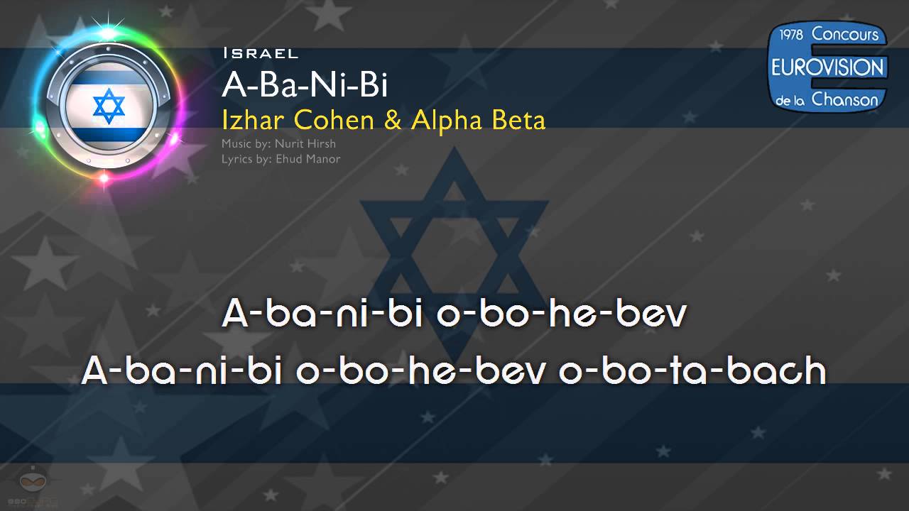 [1978] Izhar Cohen & Alpha Beta - "A-Ba-Ni-Bi" (Israel) - YouTube