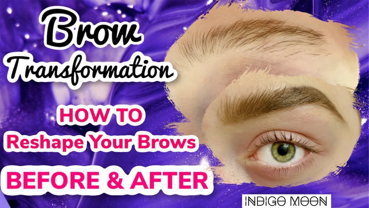 How to shape your eyebrows | Brow Shaping and Grooming | DIY BROWS ...