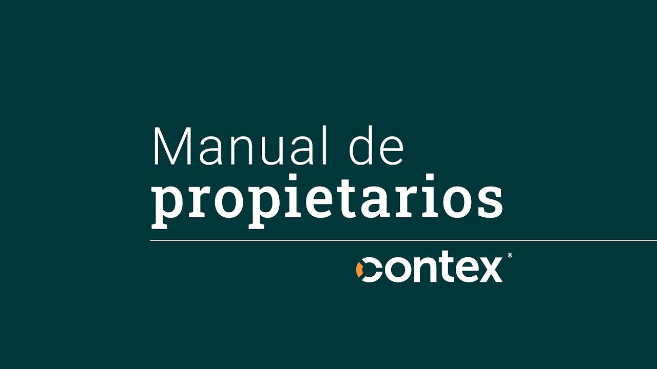 Manual de Propietarios | Contex Constructora - YouTube