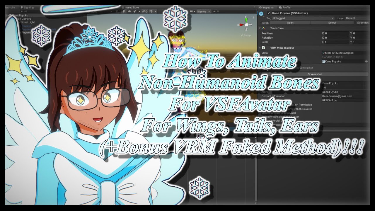 How To Animate Non-Humanoid Bones For VSFAvatar For Wings, Tails, Ears ...