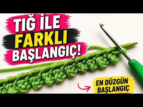 Şiş Örgüye Böyle Başlanır mı? 🤯 Tığ ile Yapılan En Düzgün Başlangıç!