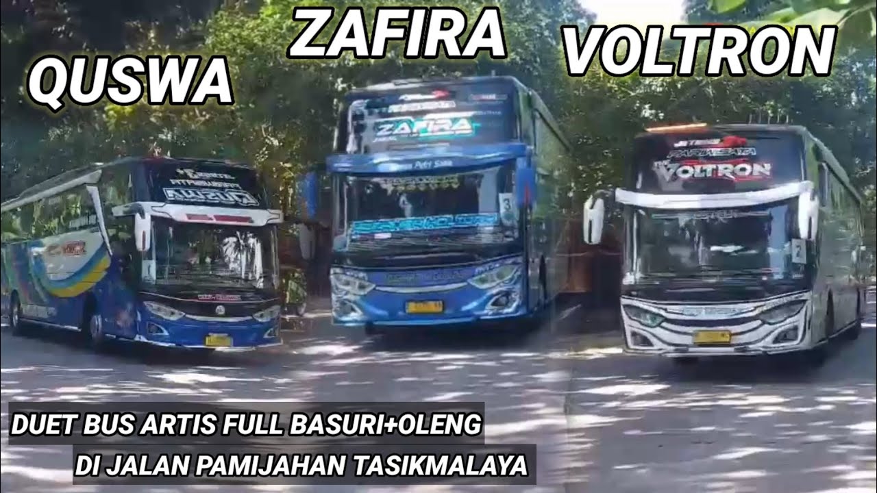 FULL TELOLET BASURI+OLENG🔥TIGA BUS ARTIS, QUSWA,THE VOLTRON,DAN ZAFIRA ...