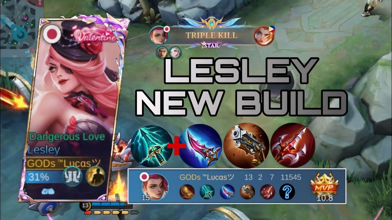 MLBB LESLEY NEW BUILD | Introducing the new item Sky Piercer - YouTube