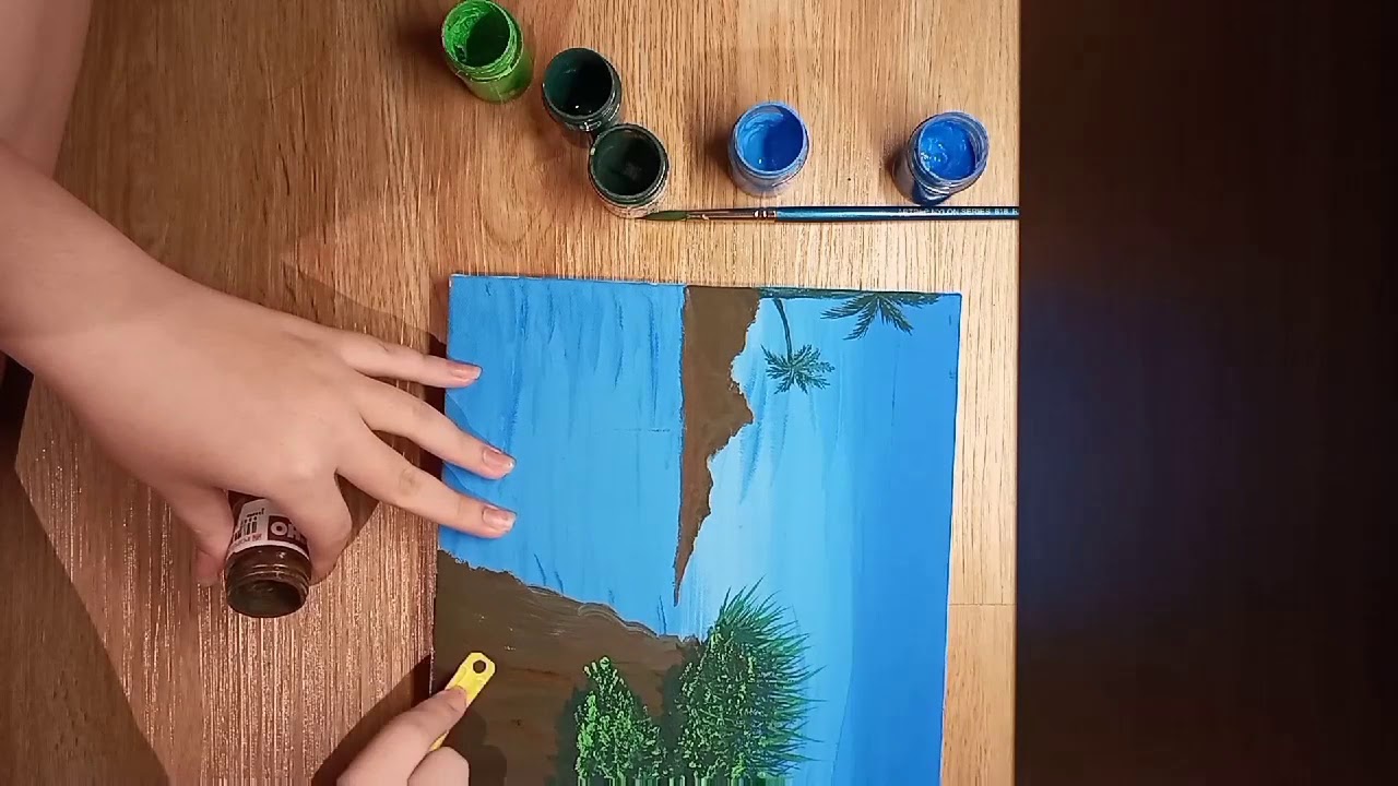 Cold sky simple drawing - YouTube