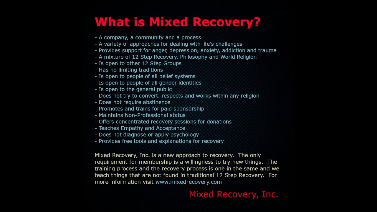 How it Works - Episode 3 - What is Mixed Recovery - YouTube