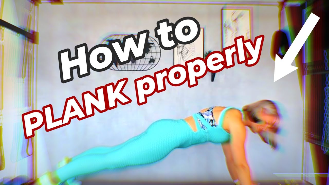How to PLANK properly - Without using your glutes! - YouTube