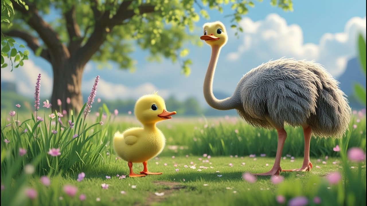 🎵 The Little Duckling and the Ostrich: A Friendship Song 🎵|S Video ...
