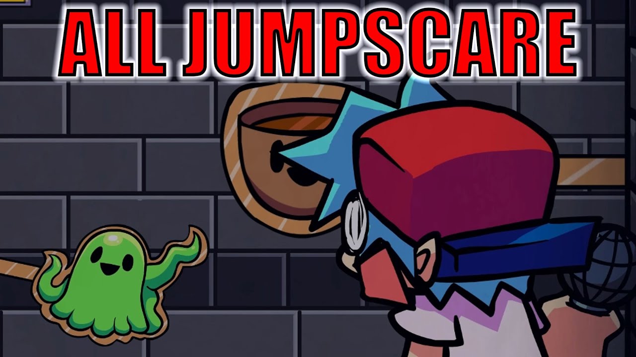 FNF All Jumpscare / Game Over Screen in Spooky's Jump Scare Mansion ...