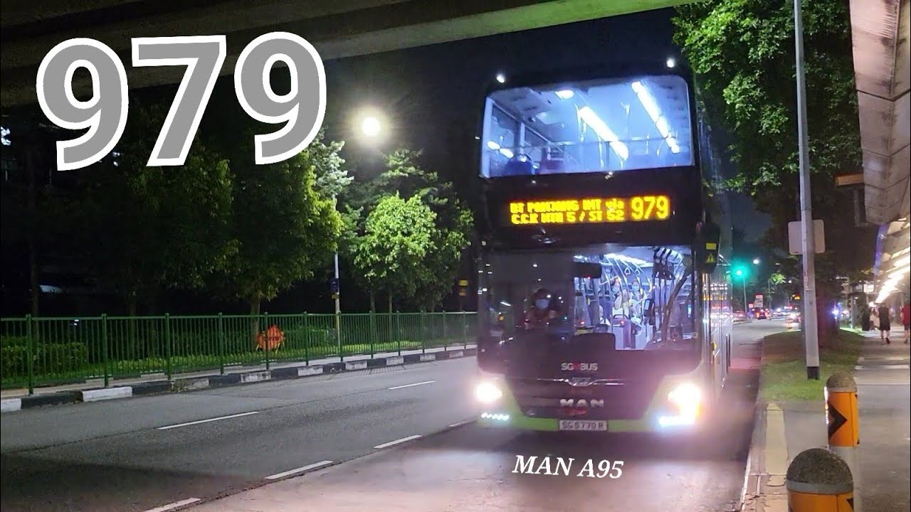 SMRT Bus Service 979 [MAN ND323F (Euro V) (Batch 2)] - YouTube