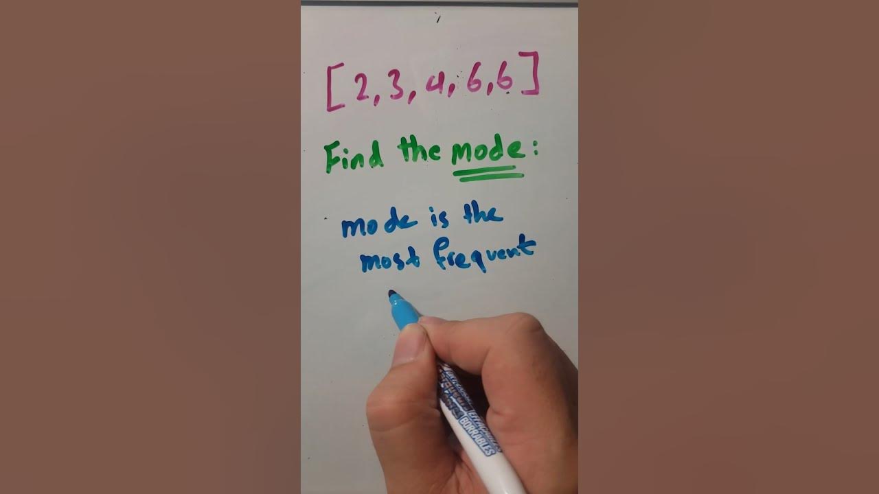 #maths, finding the mode... #mathematics - YouTube
