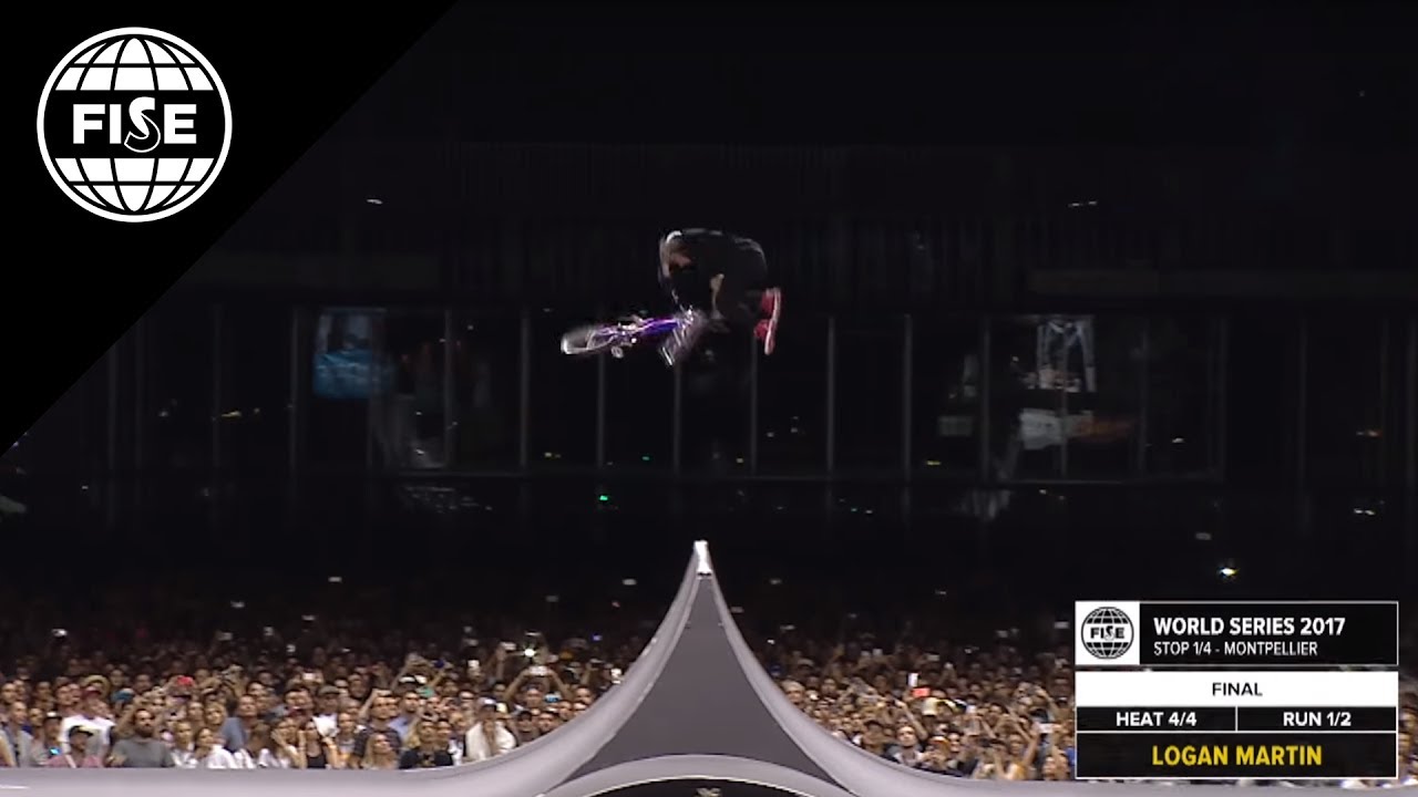Logan martin - 1st Final SFR SPORT BMX SPINE - FISE Montpellier 2017 ...