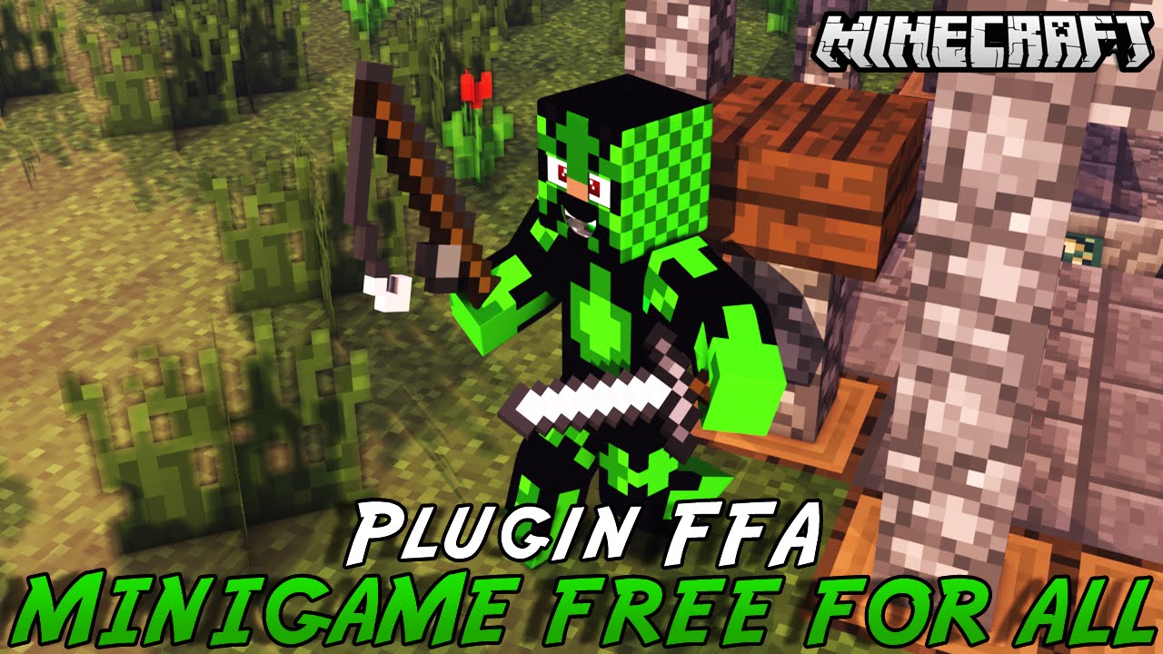 Minecraft Plugin Tutorial FFA - MINIGAME FREE FOR ALL - YouTube