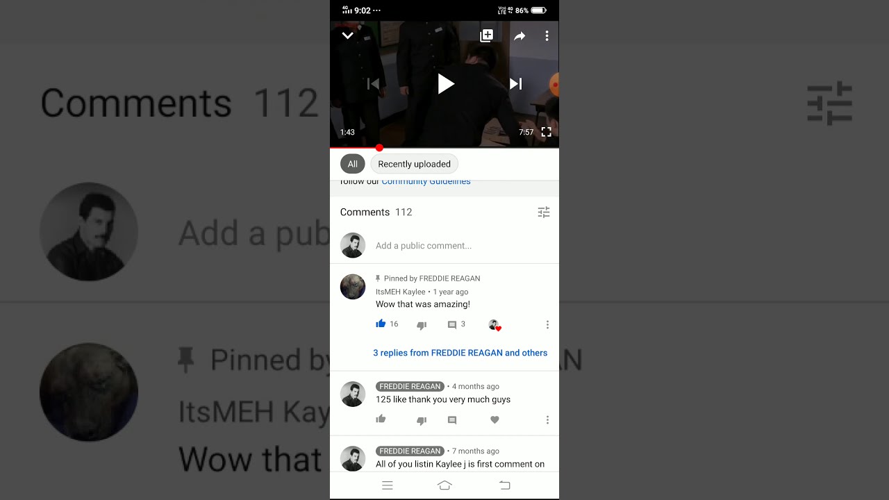 The first comment on my video - YouTube