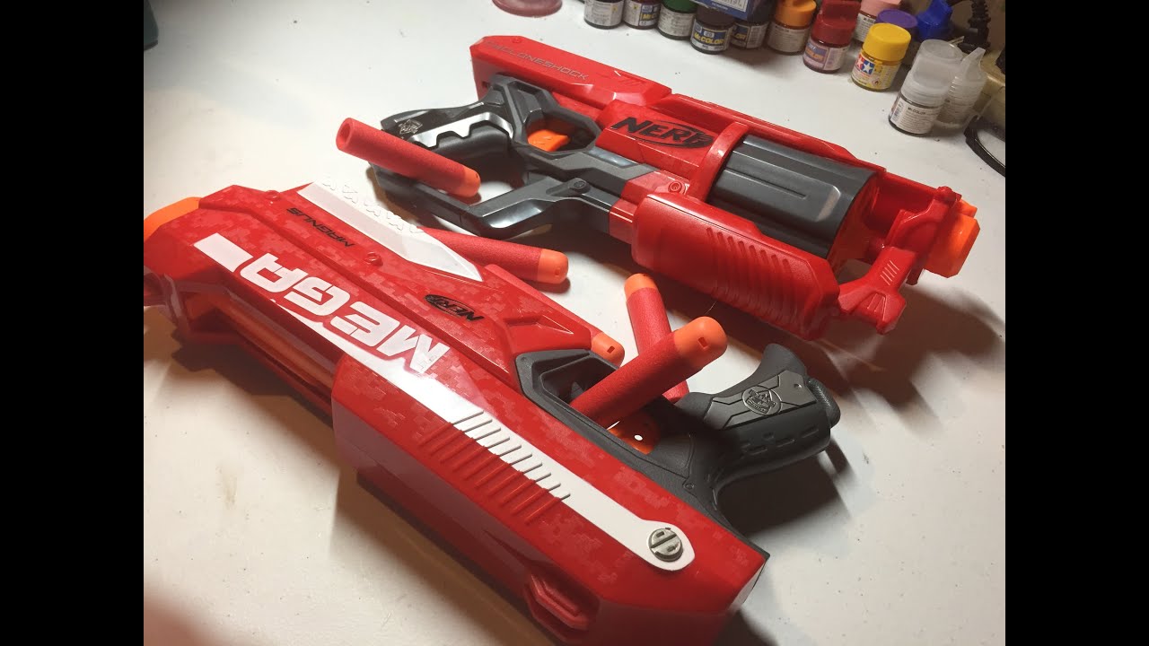 Nerf MEGA Cycloneshock VS MEGA Magnus - Which is better? | Walcom S7 ...