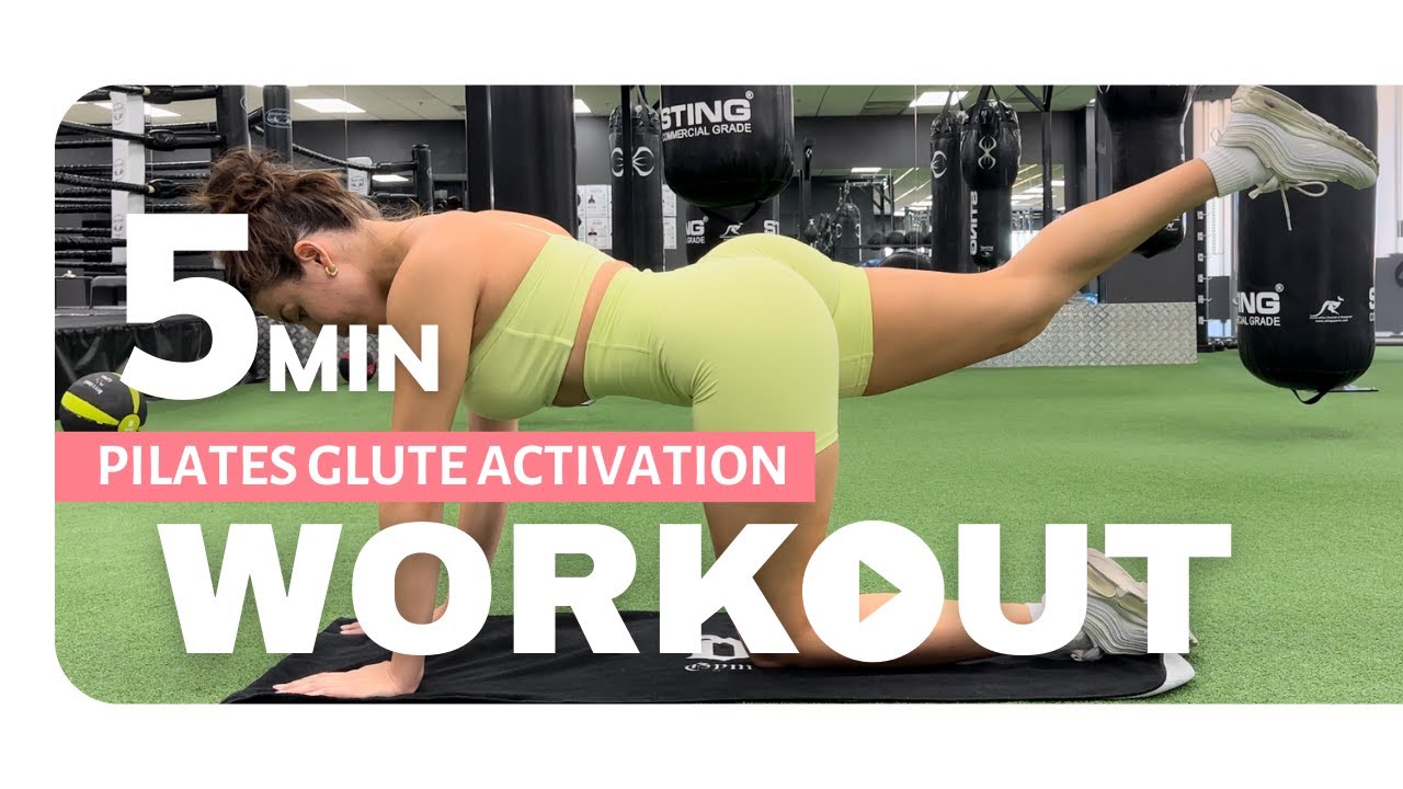 5 MIN PILATES BOOTY WORKOUT | no equipment | tone and lift the glutes ...