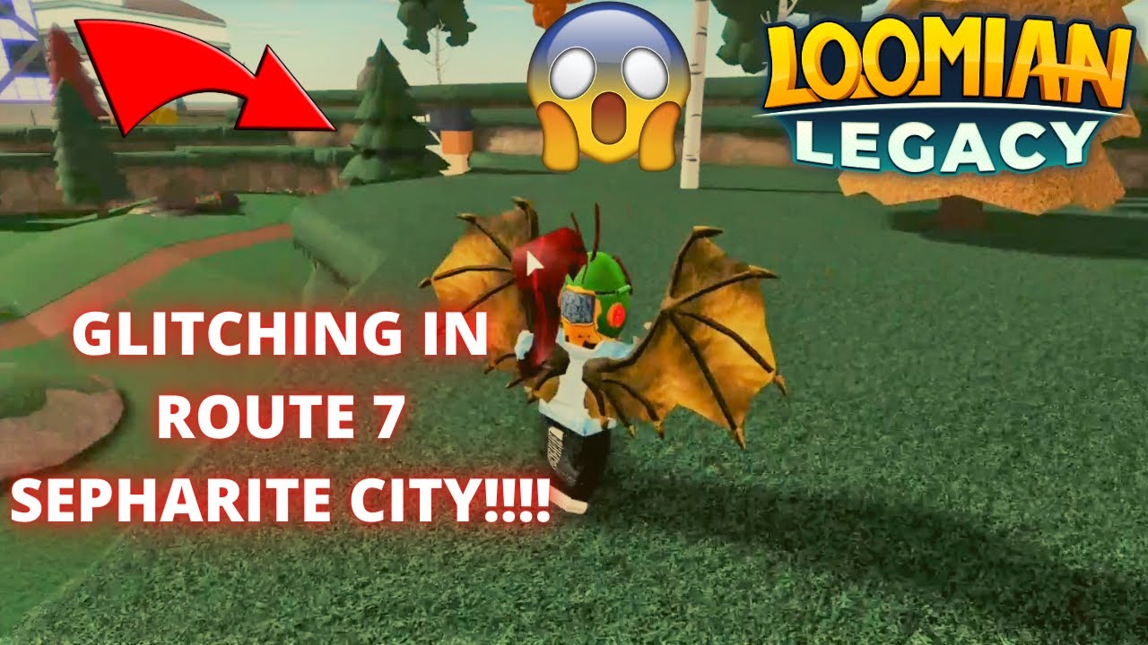 Loomian Legacy Sepharite city glitch in route 7!!!! - YouTube