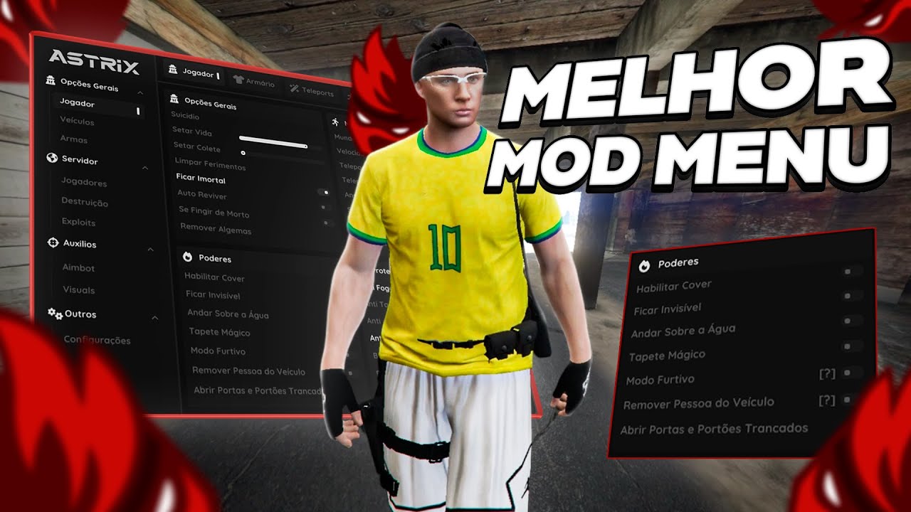 NOVO MOD MENU PARA FIVEM - ASTRIX MENU PUXANDO ARMA? - YouTube