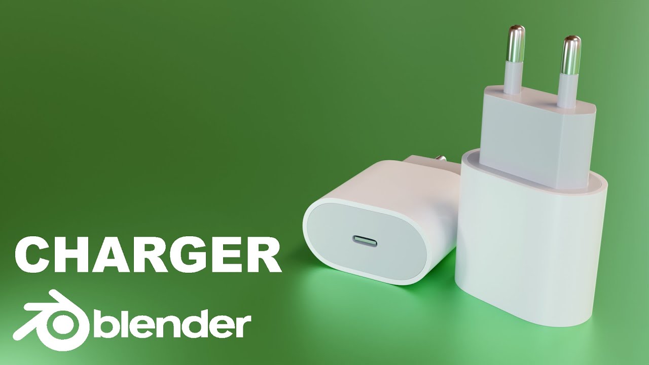 3D Modeling of a Charger in Blender | Timelapse - YouTube