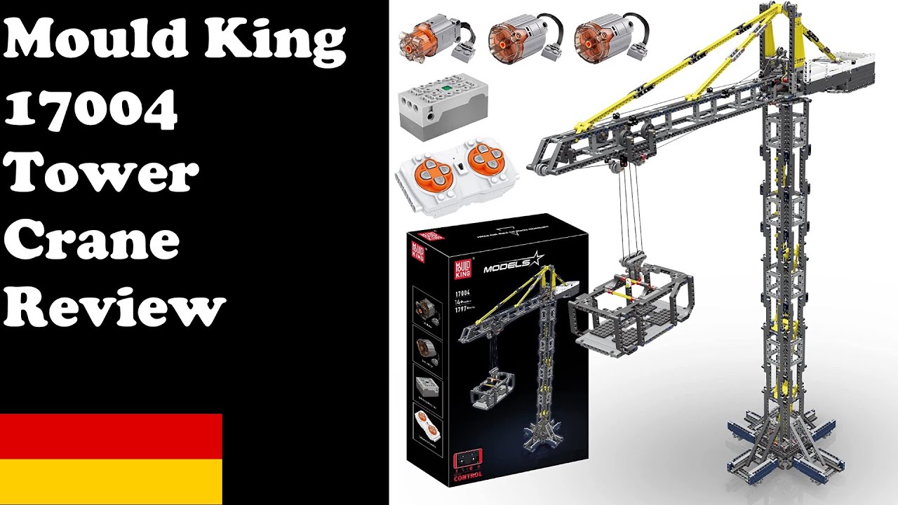 Mould King 17004 - Tower Crane - Review - YouTube