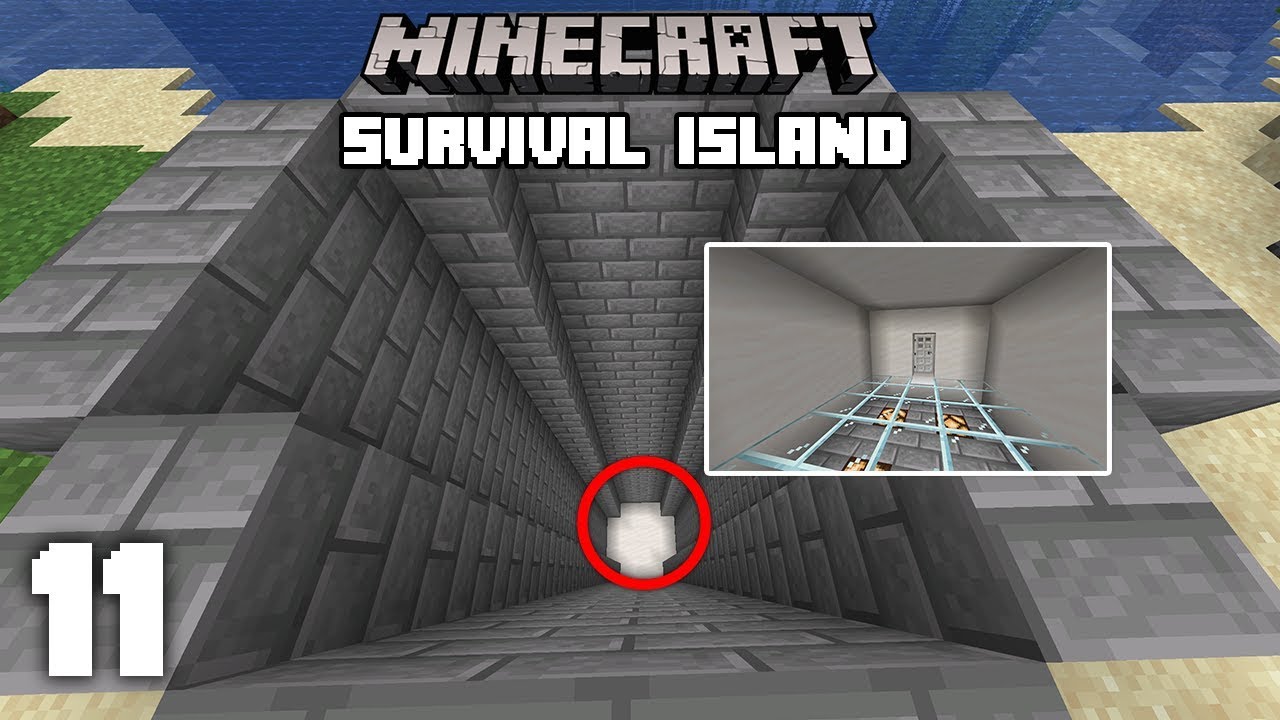 Minecraft: Underground Base - Survival Island [11] - YouTube
