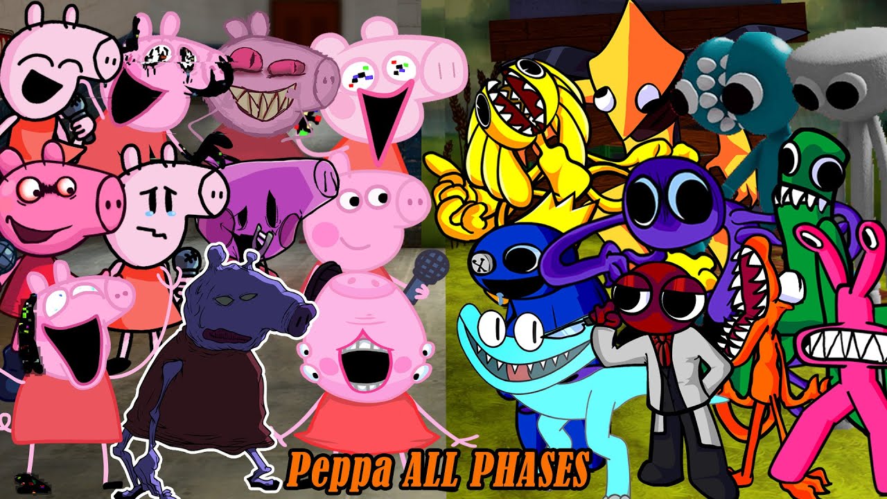[Chapter 2 SWAP] FNF All Rainbow Friends Chapter 2 Vs Peppa ALL PHASES ...