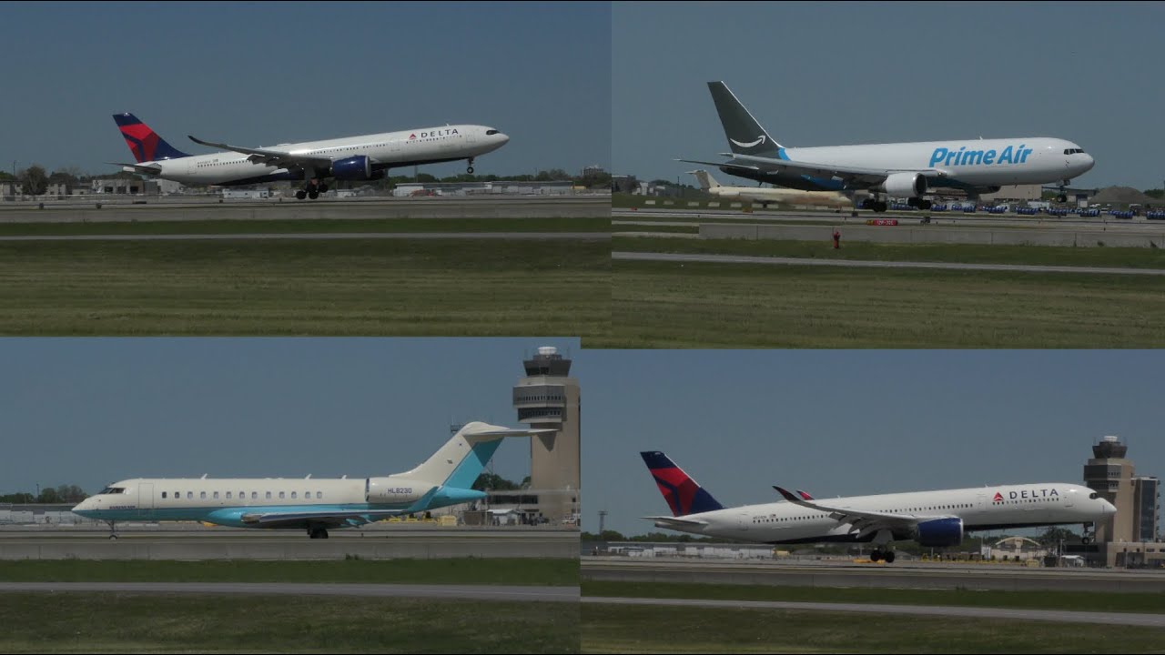 2022 Spring Plane Spotting at the Minneapolis Airport! (Part 2) - YouTube