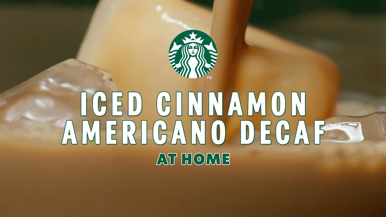 Iced Cinnamon Americano Decaf Recipe | Starbucks® At Home - YouTube