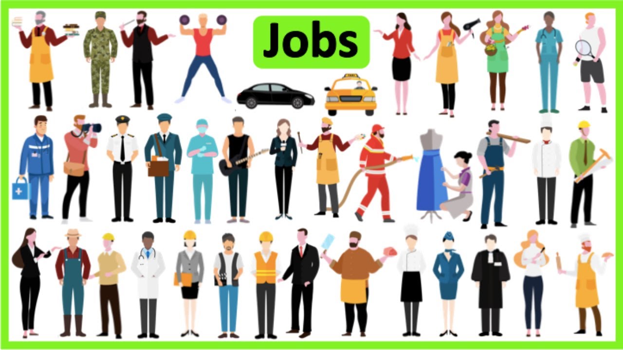 50+ JOBS IN ENGLISH 👨🏻‍⚕️ 👩🏻‍🏫 | Improve vocabulary & pronunciation ...