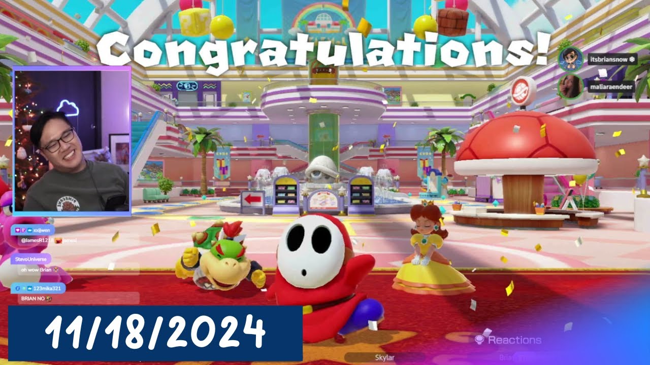 [11/18/2024] PINECONE Mario Party Lobby! - YouTube