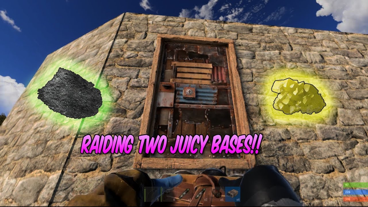 (PROFIT/FAIL) RUST SOLO RAIDING TWO JUICY BASES!! - YouTube