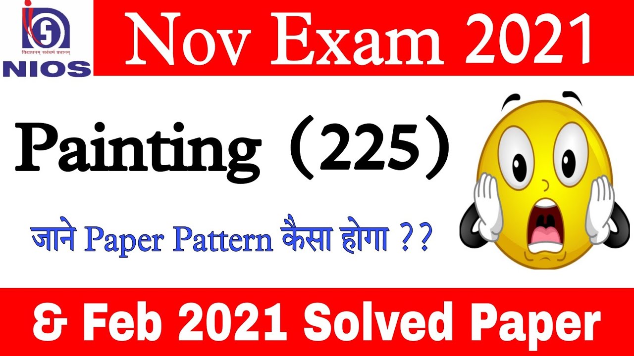 #nios Painting Class 10th Important question | nios painting paper ...
