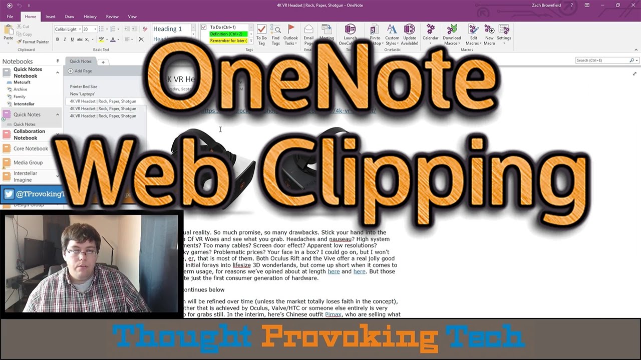OneNote Snippets #5 - Web Clipping - YouTube