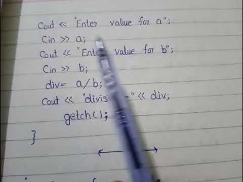 arithmatic division of two numbers//c++ program - YouTube