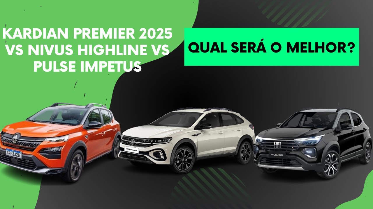 Kardian Premier 2025 vs Nivus Highline vs Pulse Impetus- Quem será que ...
