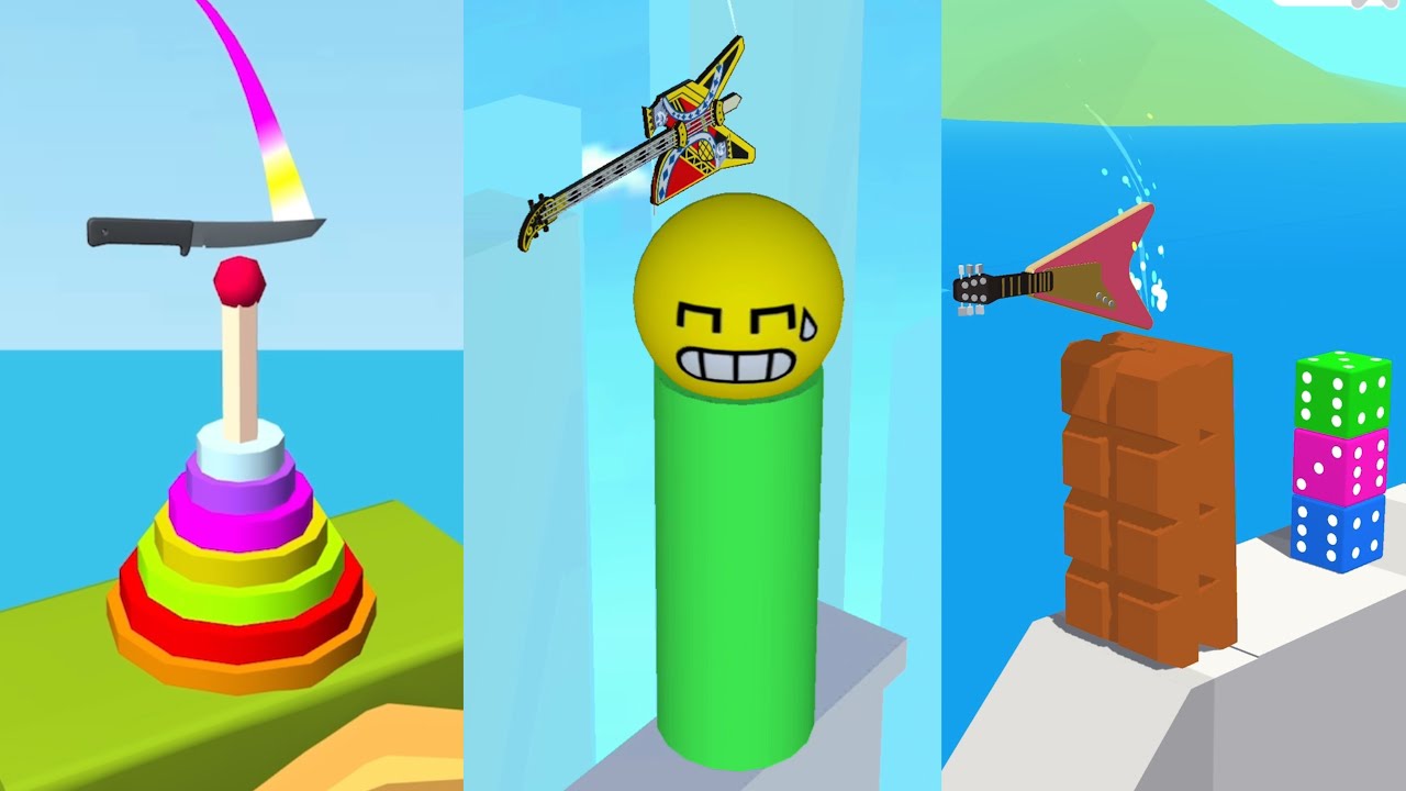 Knife Jump vs Almost Cut vs Slice It All Very Satisfying And Relaxing ...