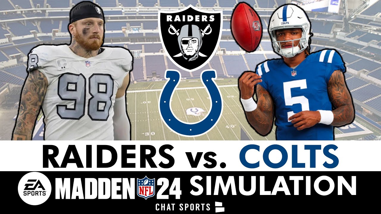 Raiders vs. Colts Simulation LIVE Reaction & Highlights (Madden 24 ...