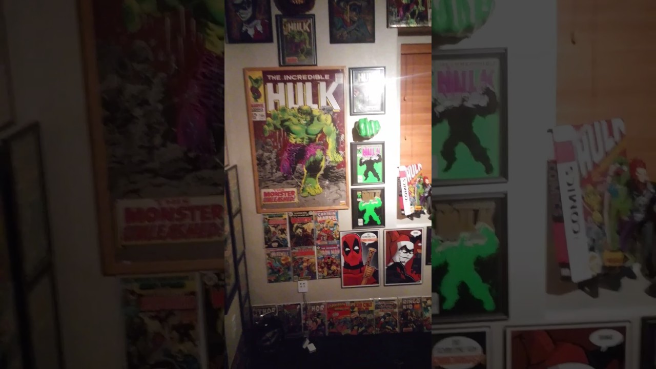 Comic book man cave - YouTube