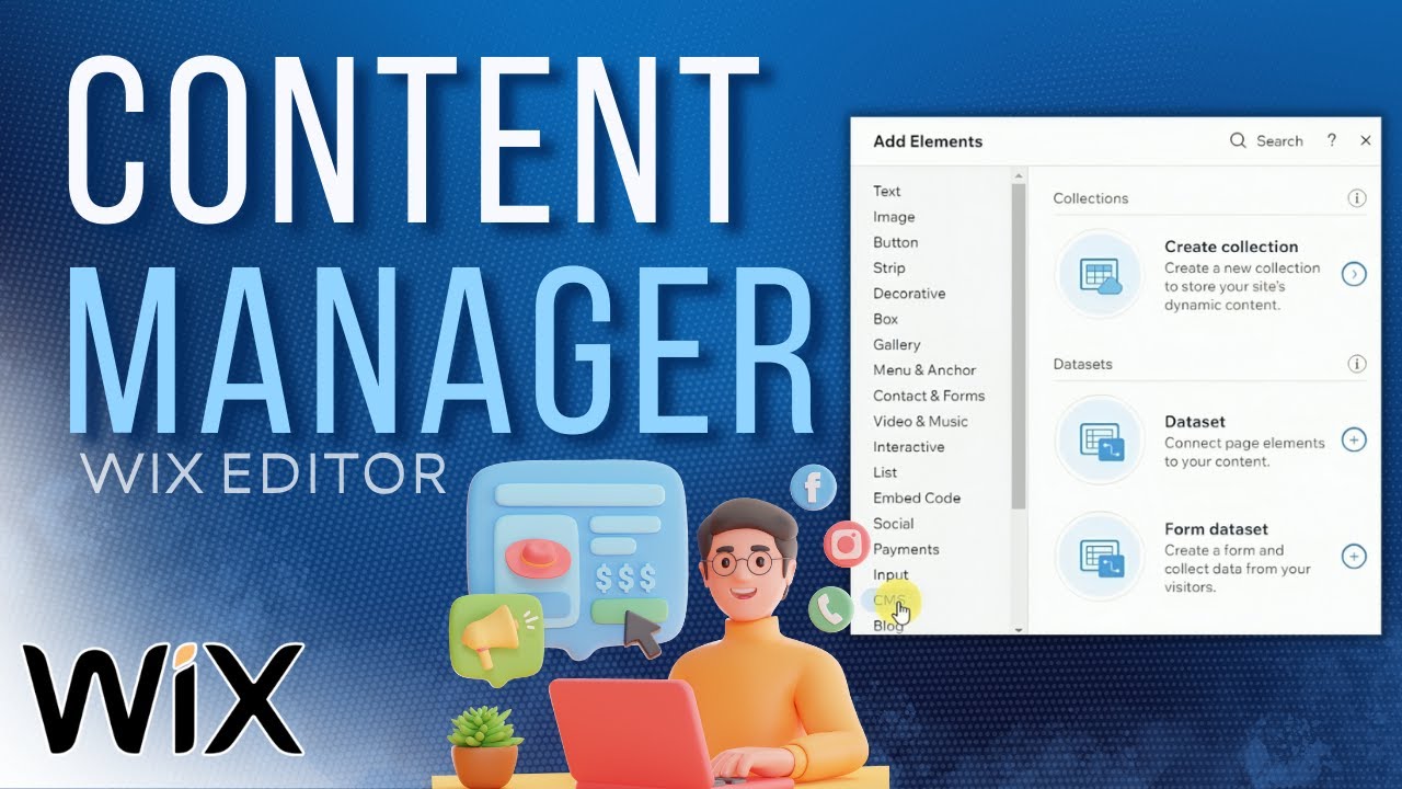 How to Add a Content Manager in Wix | Wix Tutorial (2025) - YouTube