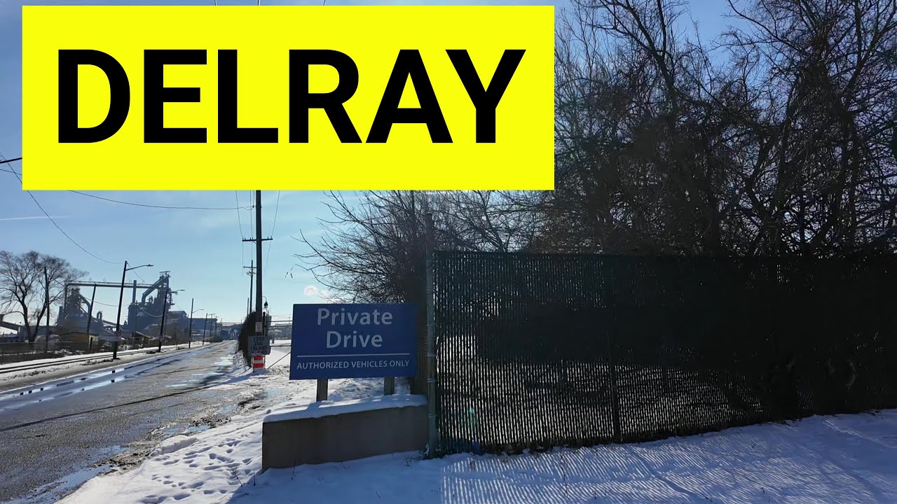 Delray Neighborhood Zug Island Drive POV | Detroit, Michigan - YouTube